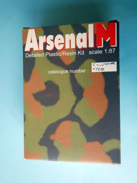 ARSENAL-M 1/87 WW2 German Culemeyer trailer & Pz III 5cm gun resin kit ...