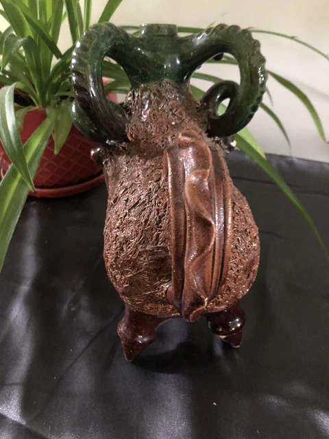 VTG POTTERY RAM Mid-Century Glazed Ceramic Zoomorphic Sculpture Ukraine ...