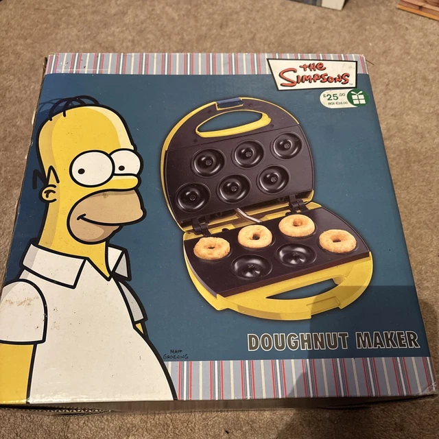 THE SIMPSONS HOMER Simpson Donut Maker 6 Mini Doughnut Size Food Sweet ...
