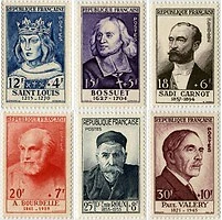 FRANCE FRANCIA 989/94 1954 Celebridades del S. XIII al XX MNH EUR 47,25 ...