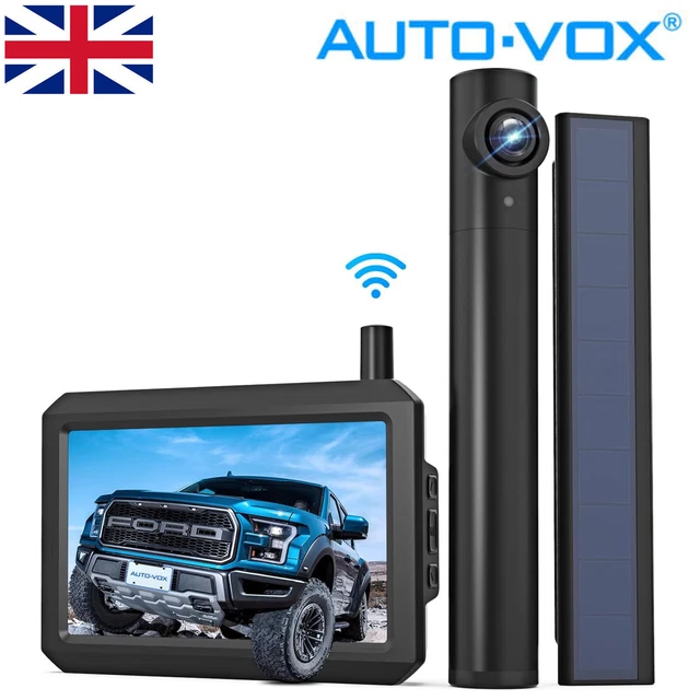 AUTO-VOX TW1 WIRELESS Reversing Backup Camera & 5" LCD Monitor & Solar ...