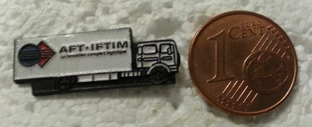 PIN PIN'S BADGE Ecole Conduite Camion Aft Iftim School Truck Emaille ...