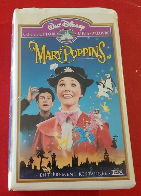 *VHS FRENCH MOVIE Mary Poppins - Collection Chefs-d'oeuvre Walt Disney ...