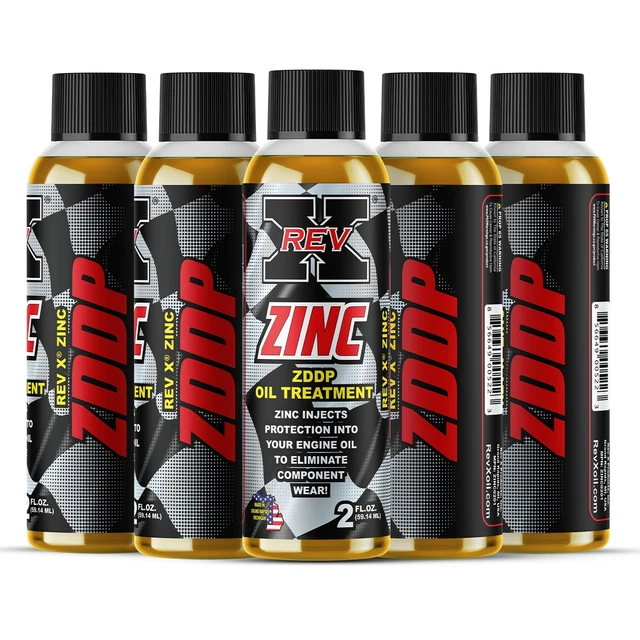 REV X ZINC ZDDP Oil Additive (5 Pack) 2 fl. oz. - Restore the ...
