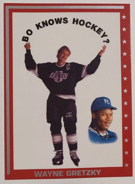 WAYNE GRETZKY L.A. Kings "BO KNOWS HOCKEY" Jackson Oddball Hockey Card ...