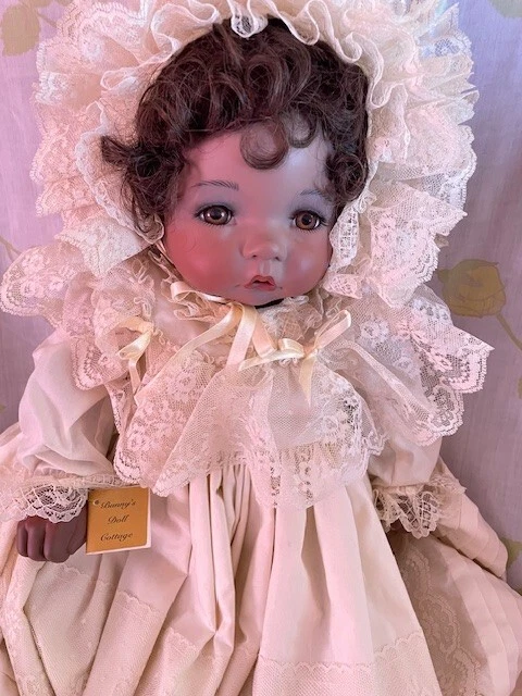 AFRICAN AMERICAN DOLL Porcelain from Bunny's Doll Cottage Collection ...
