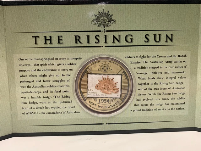 MILITARY ANZAC CENTENARY THE RISING SUN LIMITED EDITION STAMP ...