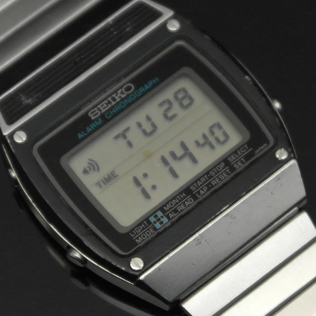 VINTAGE SEIKO DIGITAL Chronograph A359-4000 Alarm Quartz 1979 Men's Watch Rare! £85.00 - PicClick UK