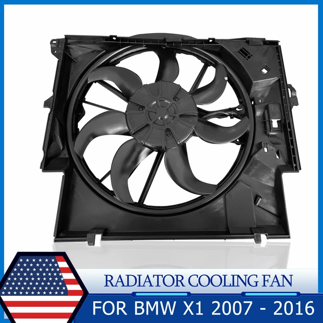 FOR BMW X1 2007-2016 17427545366 623430 Radiator Cooling Fan Assembly ...