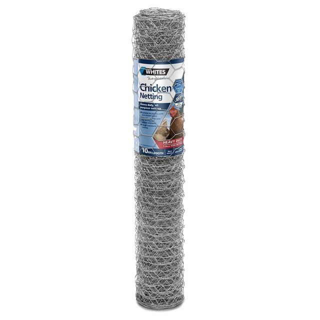 WHITES GROUP HEAVY Duty Chicken Netting Wire Mesh 10m x 90x5mm hex x 1 ...