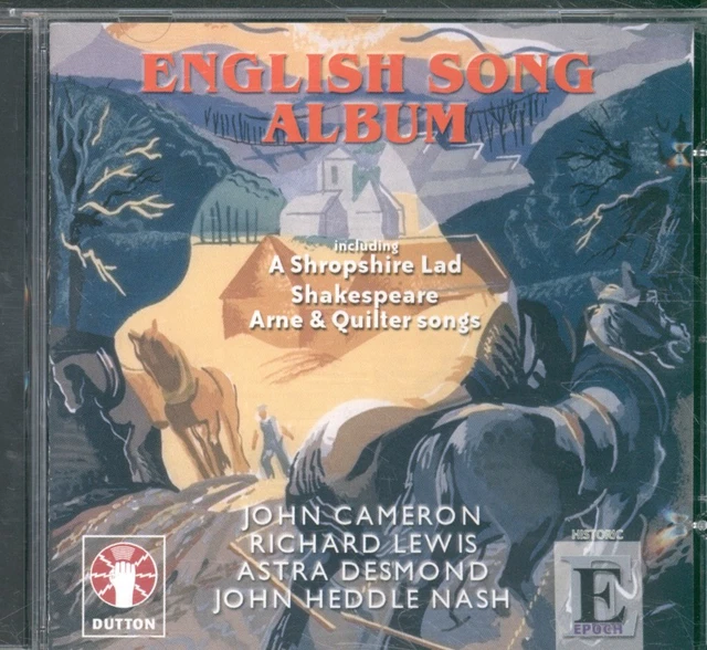 CDLX7104 JOHN CAMERON, John Heddle Nash English Song Album CD UK Dutton ...