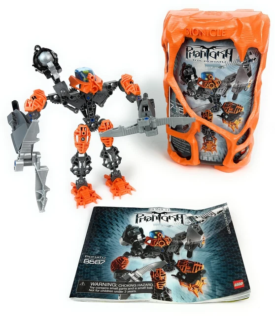 LEGO BIONICLE PHANTOKA Toa Pohatu 8687 Complete 4 Zamor Spheres EUR 31 ...