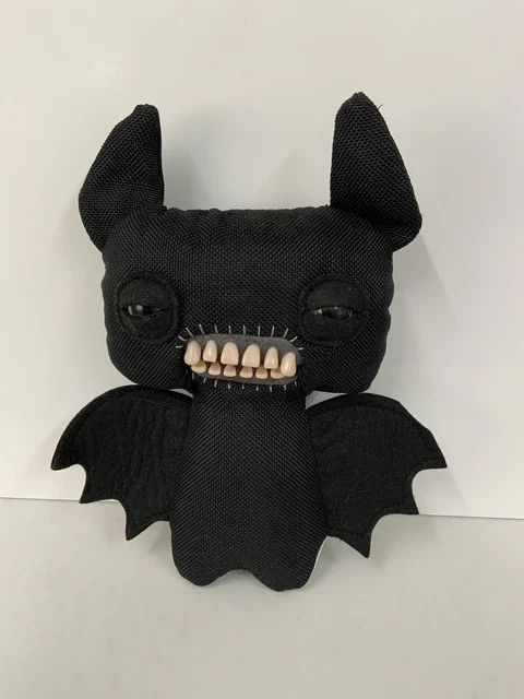 FUGGLER COUNT FUGGULA Black Bat Glow Teeth Count Drac Rare Plush Tag ...