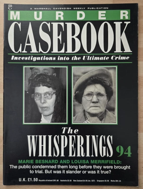 MURDER CASEBOOK MAGAZINE #94 The Whisperings Weekly Partworks £2.99 ...