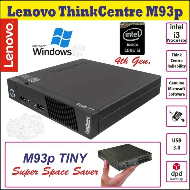 LATEST WINDOWS11 TINY PC Lenovo Thinkcentre M93p Core i3-4thG 8GB RAM ...
