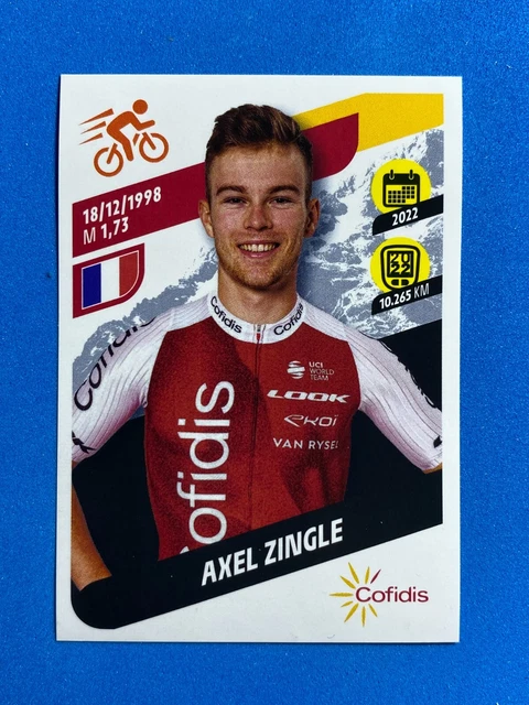 STICKER AUTOCOLLANT PANINI Tour de France 2023 n.113 Axel Zingle EUR 1 ...