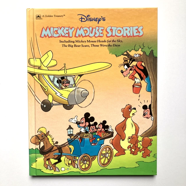DISNEY'S MICKEY MOUSE STORIES Vintage 1989 HC Children's Picture Book ...