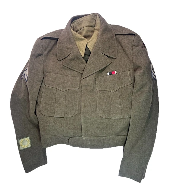 WWII US ARMY 43rd Infantry Division Ike Jacket Uniform Set – Corporal ...