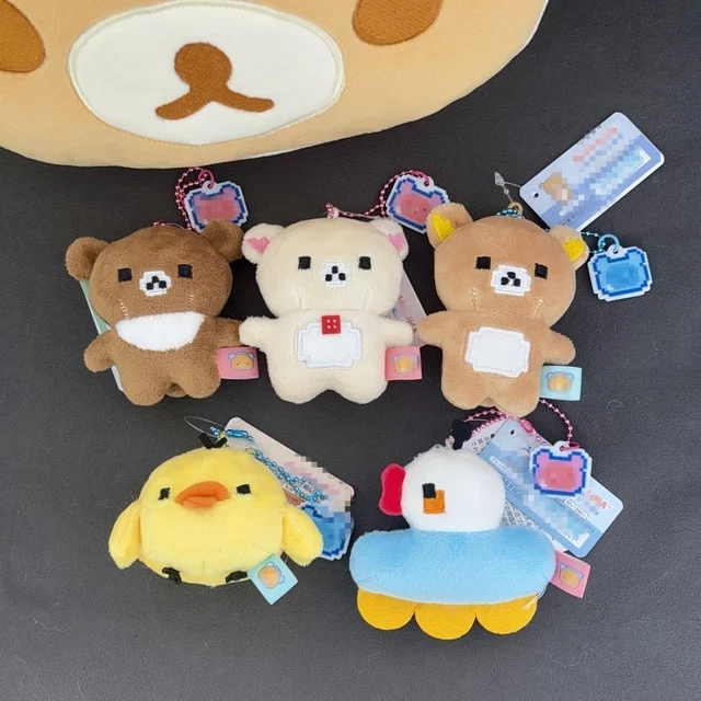 RILAKKUMA BEAR PLUSH Animal Bag Charm With Pp Cotton Filling For Kids ...
