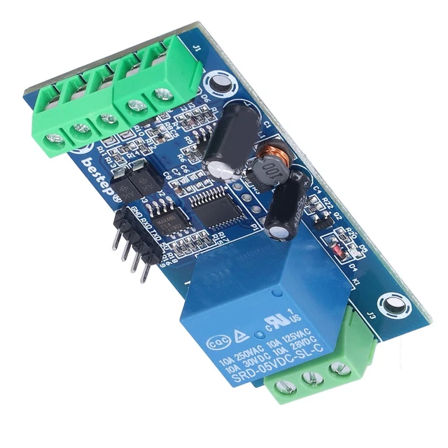 RELAY MODULE 1 Channel Switch Control Board RS485 TTL Input Output DC7 ...