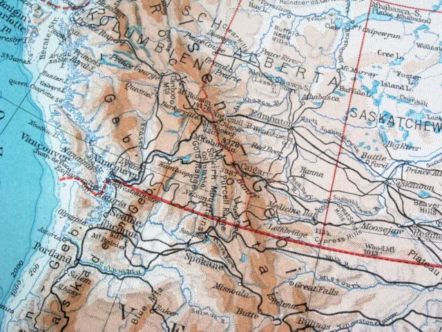 1938 ORIGINAL VINTAGE Map Of Canada Ontario Quebec Newfoundland ... 1938 ORIGINAL VINTAGE Map Of Canada Ontario Quebec Newfoundland ...