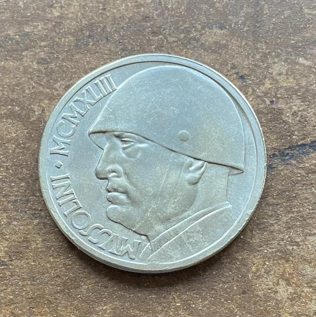20 LIRE BENITO Mussolini 1943 - Italien-Italy- Münze Coin EUR 35,00 ...