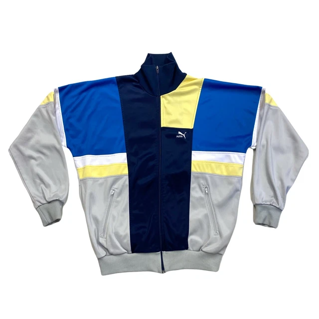 PUMA EMBROIDERED LOGO Soft Shell Track Jacket | Vintage 90s Retro ...