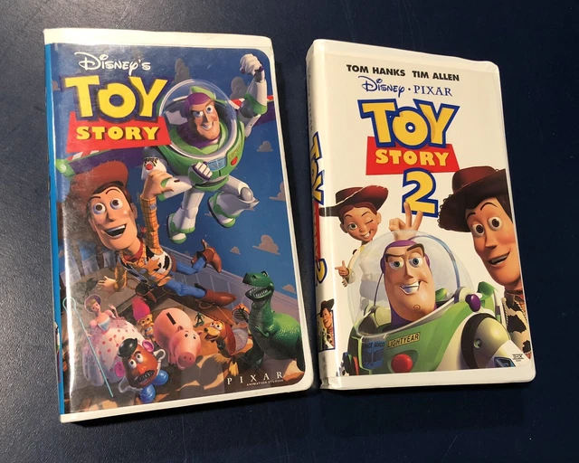 DISNEY PIXAR TOY Story 1 & 2 (VHS, 1995, 1999, Clamshell) # 6703 ...