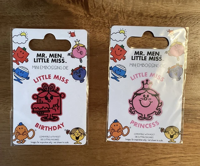 MR. MEN/LITTLE MISS Mini Embossing Dies - Little Miss Princess & Miss ...