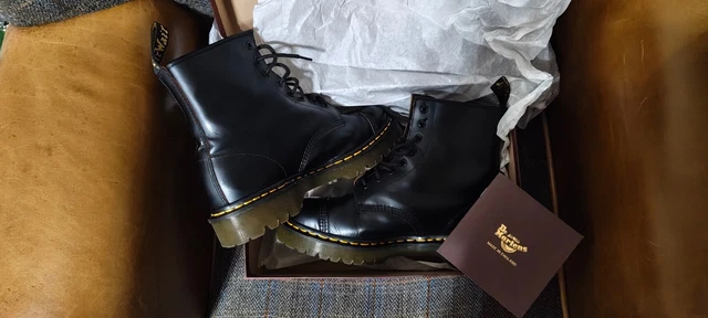 DR MARTENS MADE In England Bex Quilon Toe Cap 8 Hole Size 9 In Original ...