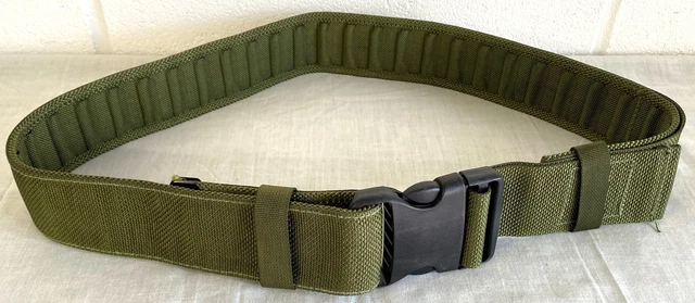 BRITISH MILITARY ISSUE Olive Green Webbing Trouser Waist Belt MTP ...