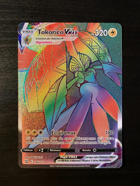 CARTE POKÉMON : Tokorico Vmax 166/163 Styles de Combat Française NEUF ...