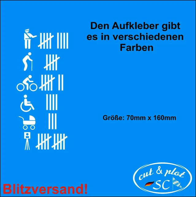 ABSCHUSSLISTE SENKRECHT, STRICHLISTE, Autoaufkleber Shocker, Tuning ...