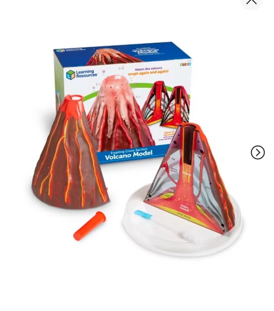 LEARNING RESOURCES ERUPTING Cross section Volcano Model-Used £10.09 ...
