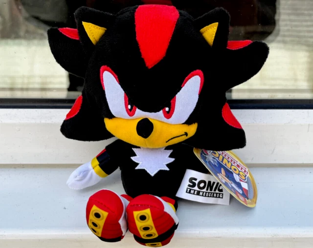 SONIC THE HEDGEHOG Shadow 8" Inch Soft Plush Toy Doll Jakks Pacific ...