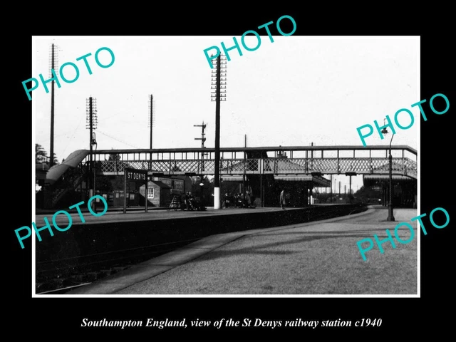 SOUTHAMPTON ENGLAND THE St Denys Railway Station c1940 Old Large ...