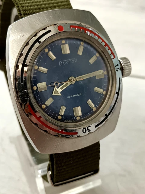 VINTAGE WATCH SSSR"Vostok 2209 Amfibia , workers, $49.00 - PicClick