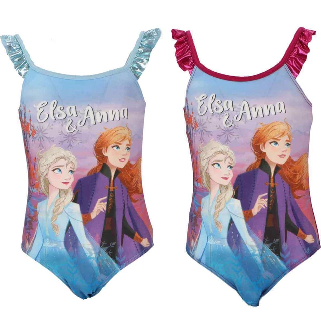 DISNEY DIE EISKÖNIGIN Mädchen Badeanzug Anna Elsa Kinder Bademode Gr ...