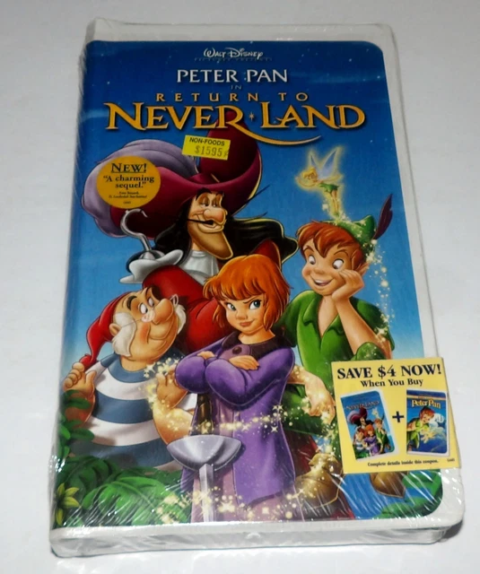 BRAND NEW SEALED Vhs Movie - Disney's "Peter Pan - Return To Neverland ...