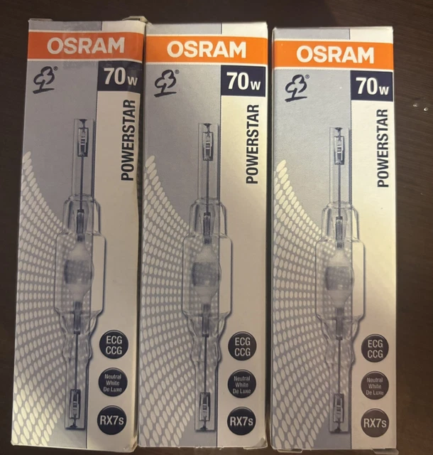 OSRAM POWERSTAR HQI-TS EXCELLENCE 70W/NDL NEUTRAL BLANC DE LUXE RX7s ...