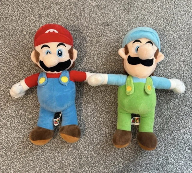 SUPER MARIO AND Luigi Soft Toy Teddies Plush Bundle Official Nintendo £ ...