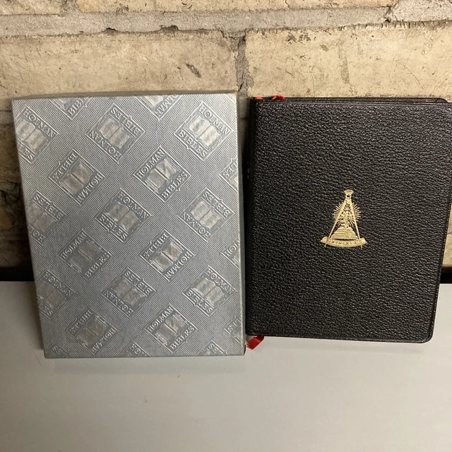 HOLMAN MASONIC BIBLE Rose Croix KJV New Testiment Psalms Original Box ...