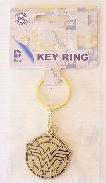 GENUINE OLD DC Comics Wonder Woman Logo Warner Bros Metal Key Chain ...
