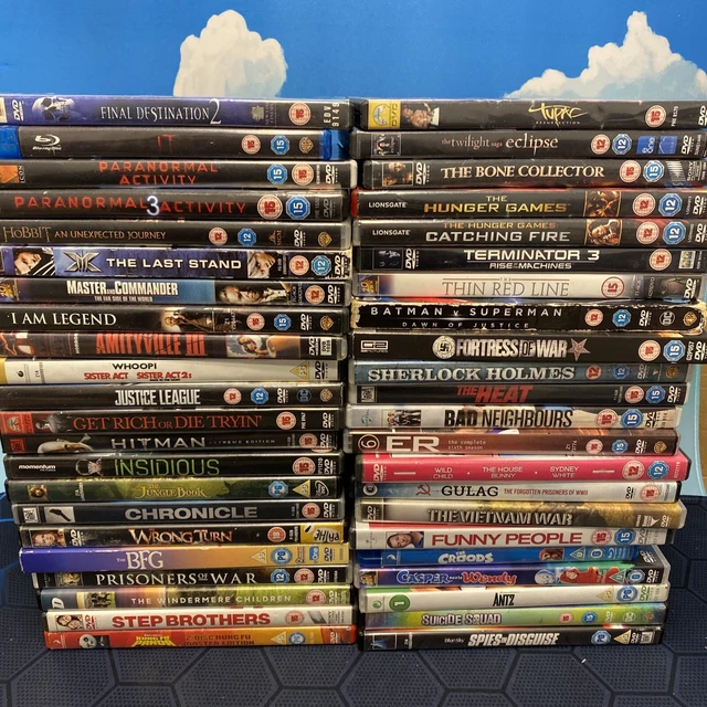 44 FILM DVD Job Lot Bundle Wholesale -Horror, Thriller, Comedy, Romcom, Kids, Tv £22.50 ...