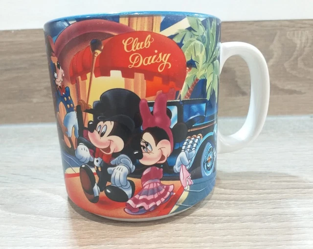 DISNEY MGM STUDIOS Mickey and Minnie Mouse Club Daisy Mug 1987 Disney ...