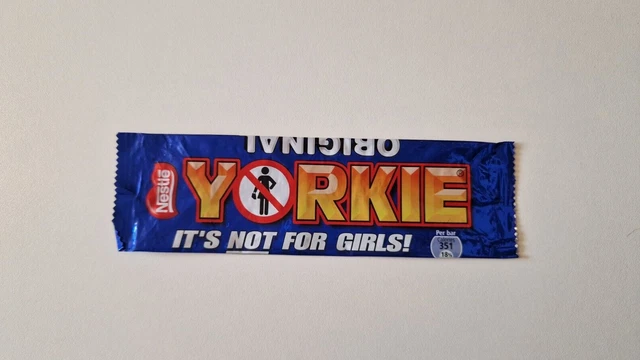 RARE LTD ED Chocolate Bar Wrapper - Nestle Yorkie (Not For Girls ...