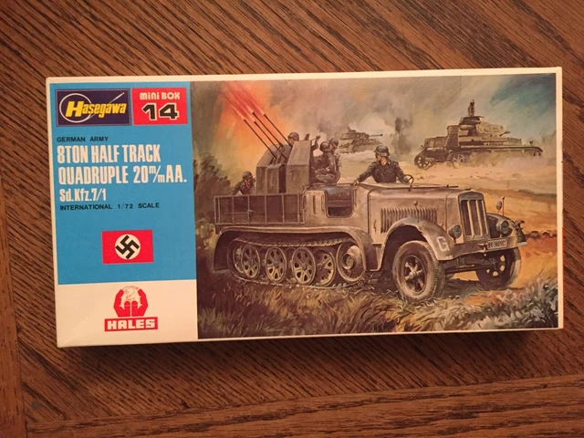 HASEGAWA 1/72 GERMAN 8 Ton Half Track Sdkfz 7/1 Quadruple 20 Mm Aa EUR ...