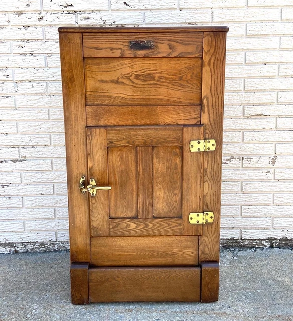 ANTIQUE EARLY 1900S Oak Ice Box $989.00 - PicClick