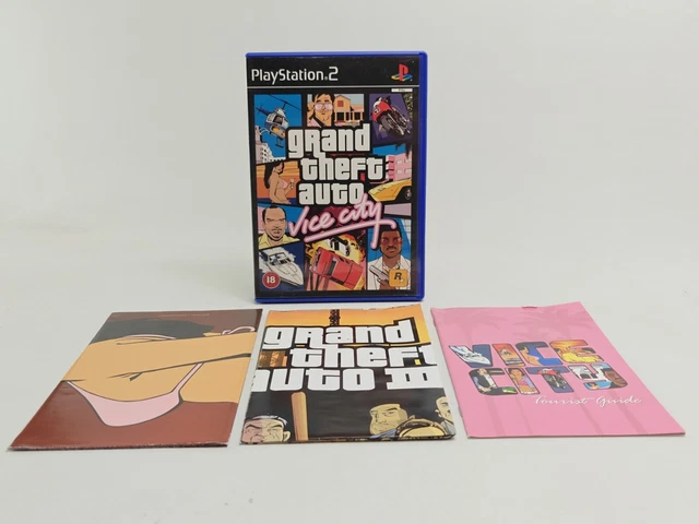 GRAND THEFT AUTO - Vice City + Map - UK PAL PayStation 2 £15.00 ...