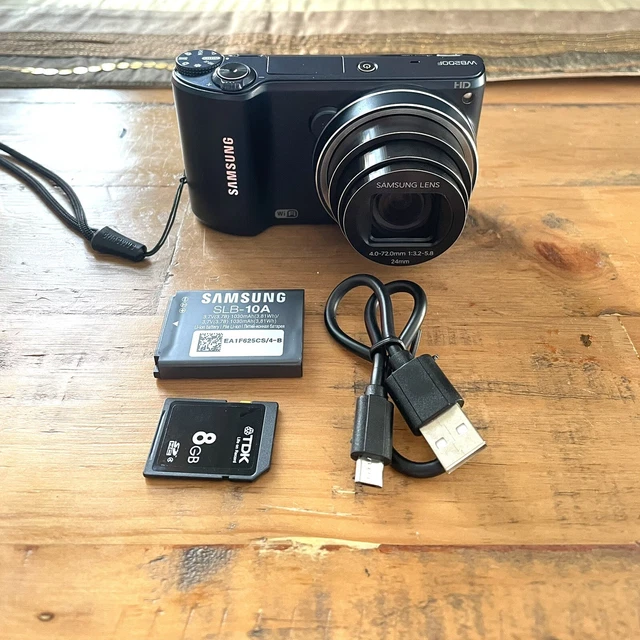 SAMSUNG WB SERIES WB200F 14.2MP Digital Camera - Metallic Blue - GREAT ...
